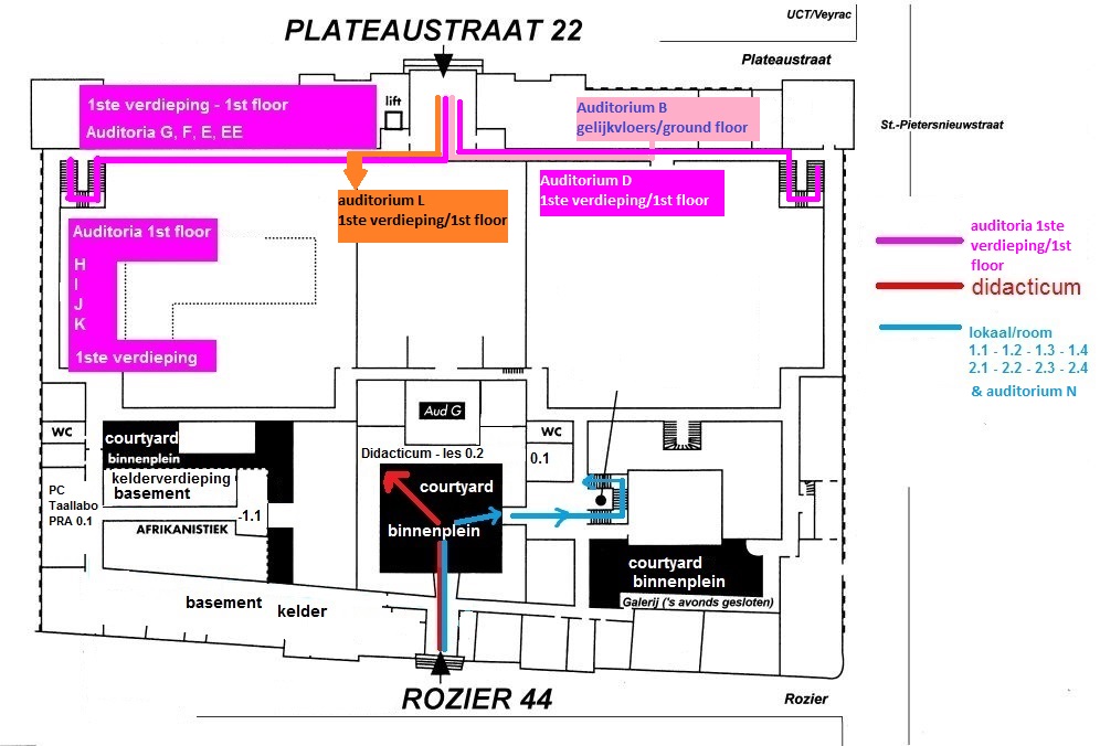 Waar is mijn lokaal in de Rozier of de Plateaustraat? - Lokalen - FAQ ...